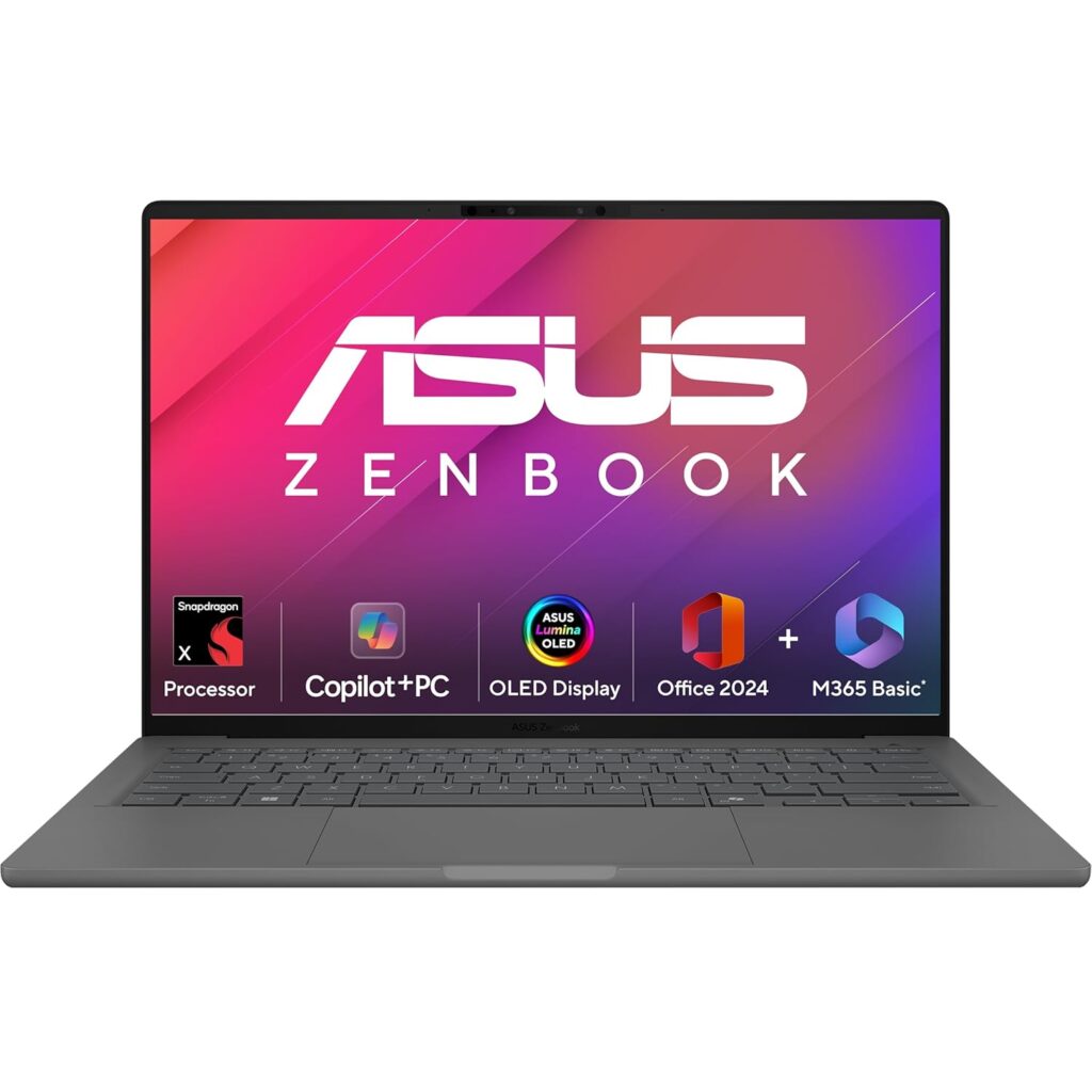 ASUS Zenbook A14 - Snapdragon X, Copilot+ PC with Qualcomm Adreno iGPU, 16GB RAM, 512GB SSD ...